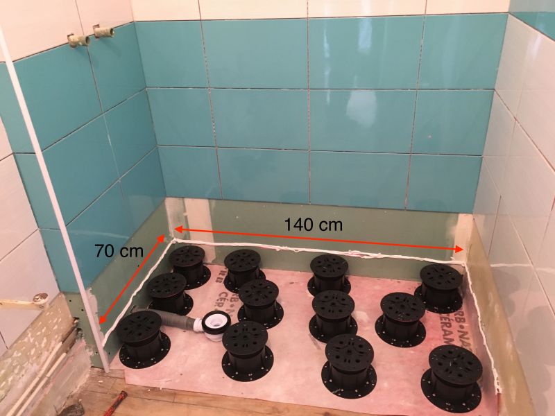 Pieds (Plots) réglables pour receveur de douche - Grande Résistance